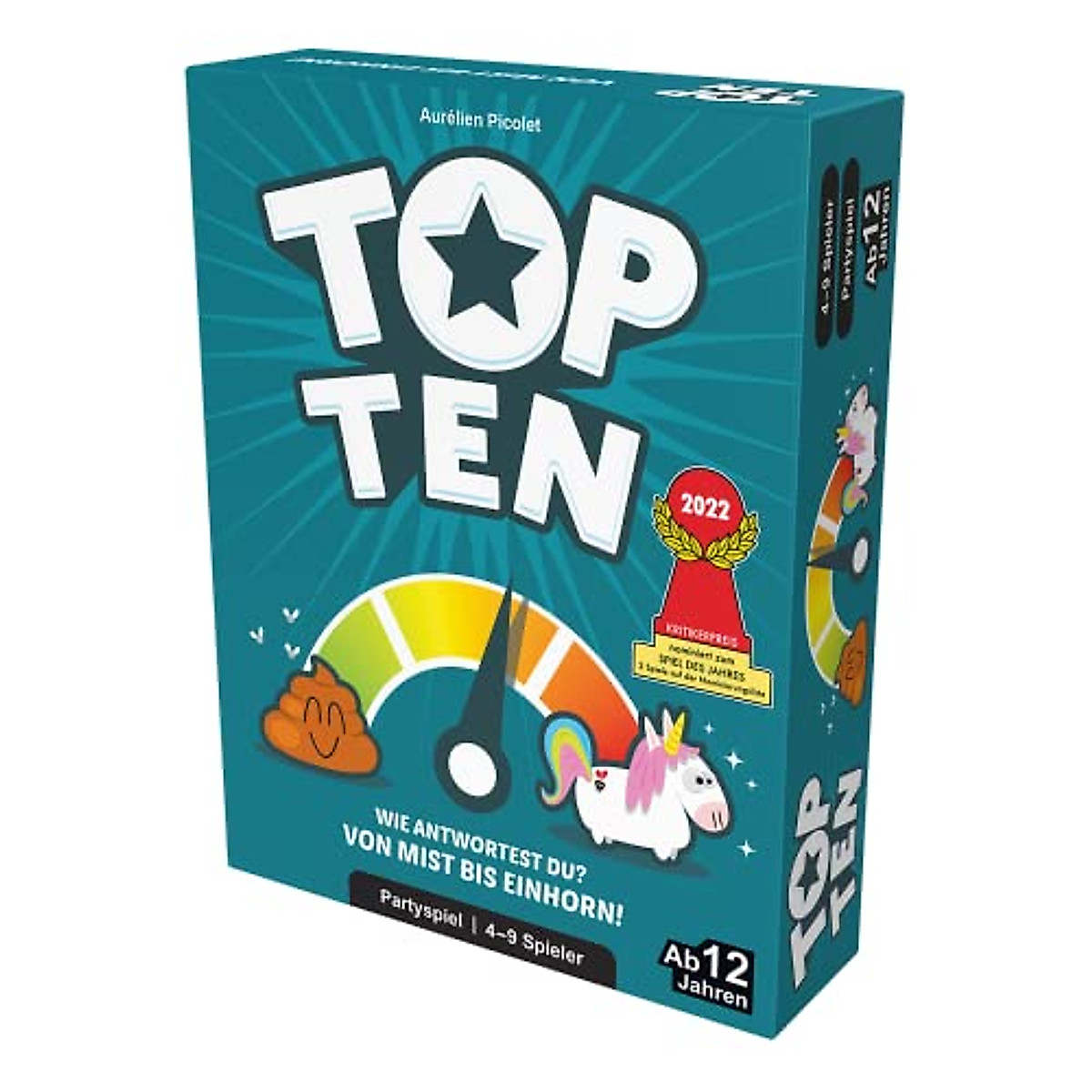 Asmodee Cocktail Games | Top Ten | Party Game | Nominated for Game of The Year 2022 | 4-9 Players | from 12+ Years | 30 Minutes | German