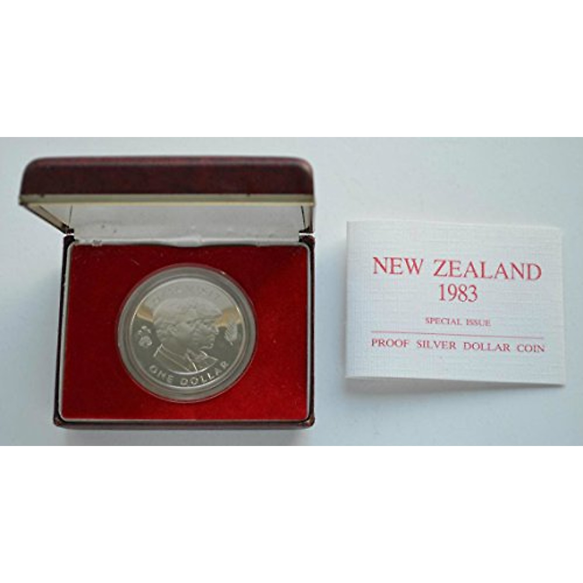 1983 NZ Silver Dollar Proof Coin - Royal Visit $1 Uncirculated Reserve Bank Of New Zealand