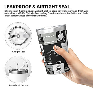 UALWORY Niall Music Horan Tumbler Cup 12oz Travel Coffee Mug with Lid and Straw Stainless Steel Insulated Mugs