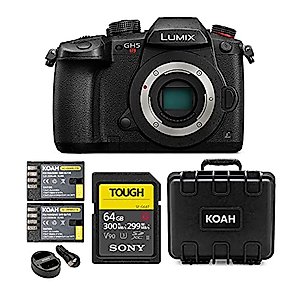 Panasonic LUMIX GH5s Mirrorless Camera Body with 64GB Card and Accessory Bundle