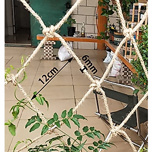 Safety Anti-Fall Fence Net for Children Pet Cat, Home Kindergarten Protection Rope Netting, Wear-resistant Car Cargo Twine Net, Children's Net Staircase Guardrail Net ( Color : 6mm/12cm , Size : 3x7M(