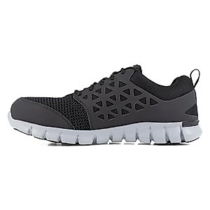Reebok Work Men's Sublite Cushion Alloy Toe Comfort Athletic Shoe Black - 15 Medium
