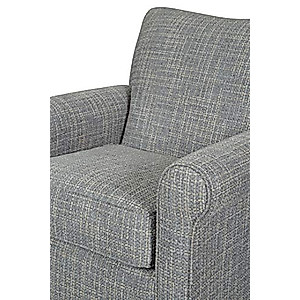 Signature Design by Ashley Renley 360-Degree Swivel Glider Nursery Accent Chair, Gray