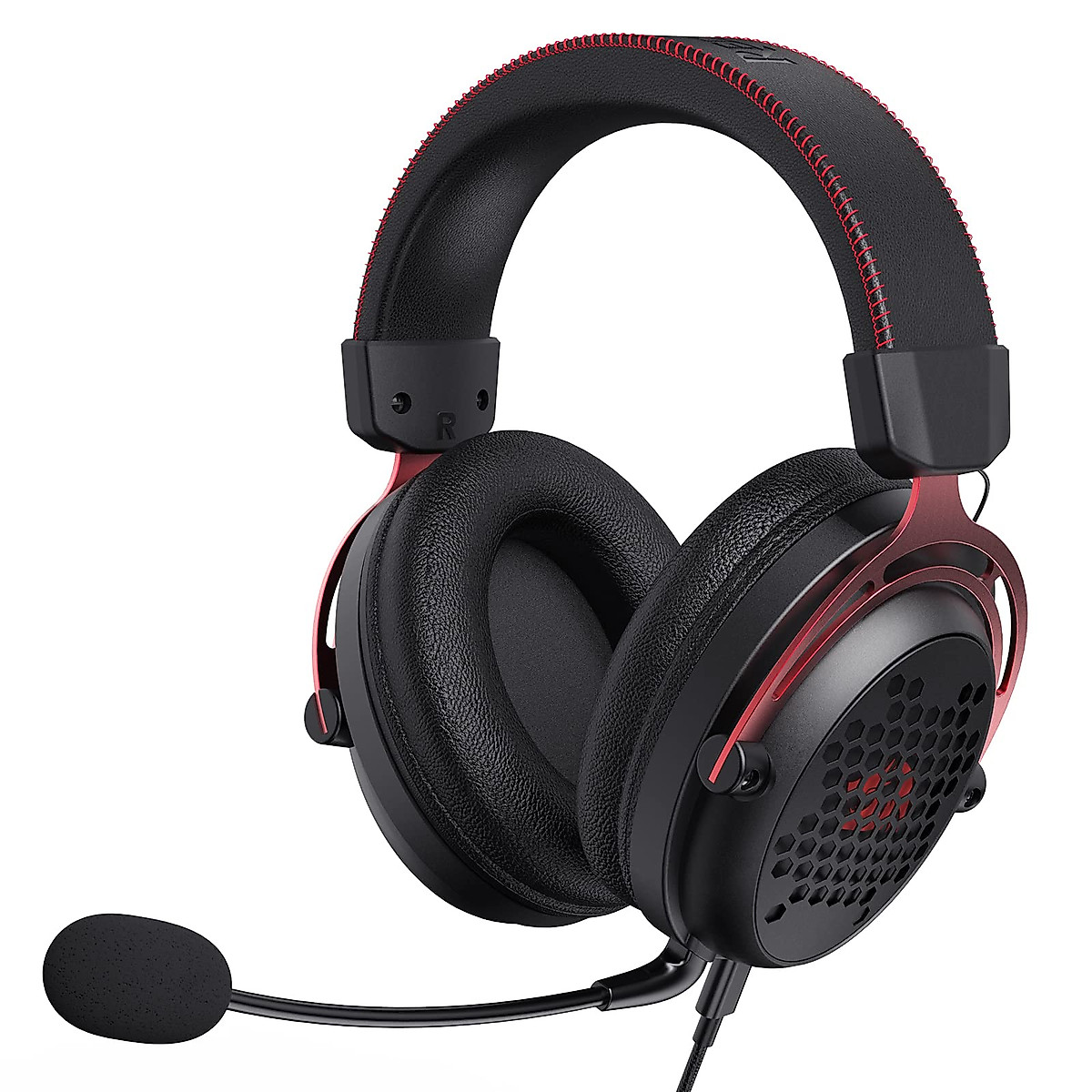 Redragon H386 Diomedes Wired Gaming Headset - 7.1 Surround Sound - 53MM Drivers - Detachable Microphone - USB/AUX 3.5mm Works for Multi Platforms PC, PS4/3 & Xbox One/Series X, NS