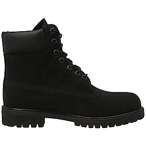 Timberland Men's 6 inch Premium Waterproof Boot, Black Nubuck, 8.5