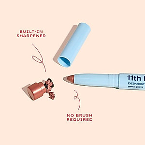 ALLEYOOP 11th Hour Cream Eye Shadow Sticks - Gotta Guava (Shimmer) - Award-winning Eyeshadow Stick - Smudge-Proof and Crease Proof for Over 11 Hours - Easy-To-Apply and Compact for Travel, 0.05 Oz