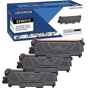 Univirgin Compatible E310dw E310 E515dw E514dw Toner Cartridge Replacement for Dell E514 E515 E515dn P7RMX PVTHG 593-BBKD (Black,3-Pack)