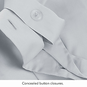 Nate Home by Nate Berkus 300TC 3-Piece Luxe Cotton Sateen Duvet Cover | Ultra Soft, Cool, Bedding Set from mDesign - King Size - 1 Duvet Cover/2 Pillow Shams, Quartz (Light Gray)