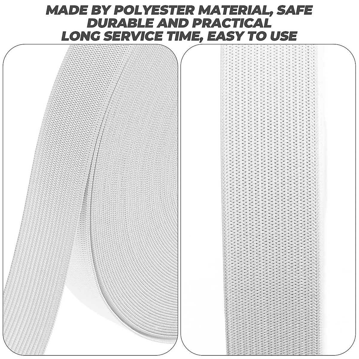 Ciieeo 1 Roll Elastic Band Kintting Waist Band Fold Over Elastic Ribbon Creative Dresses for Pregnant Women Clothes Elastic Strap White Pregnant Woman Sewing Supplies Thicken Polyester