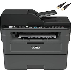 Brother MFC-L26 Series All-in-One Laser Printer, Automatic Duplex Printing, 250 Sheets, Wireless, Mobile Printing, Duplex, with MTC Printer Cable