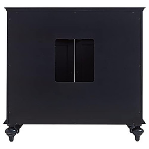 Signature Hardware 953301-36-RUMB-8 Keller 36" Free Standing Single Vanity Set with Mahogany Cabinet, Vanity Top, and Rectangular Undermount Sink - 8" Faucet Holes
