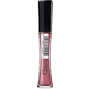 L'Oreal Paris Infallible Pro Gloss Plump Lip Gloss with Hyaluronic Acid, Long Lasting Plumping Shine, Lips Look Instantly Fuller and More Plump, Mauve Glow , 0.21 fl. oz.