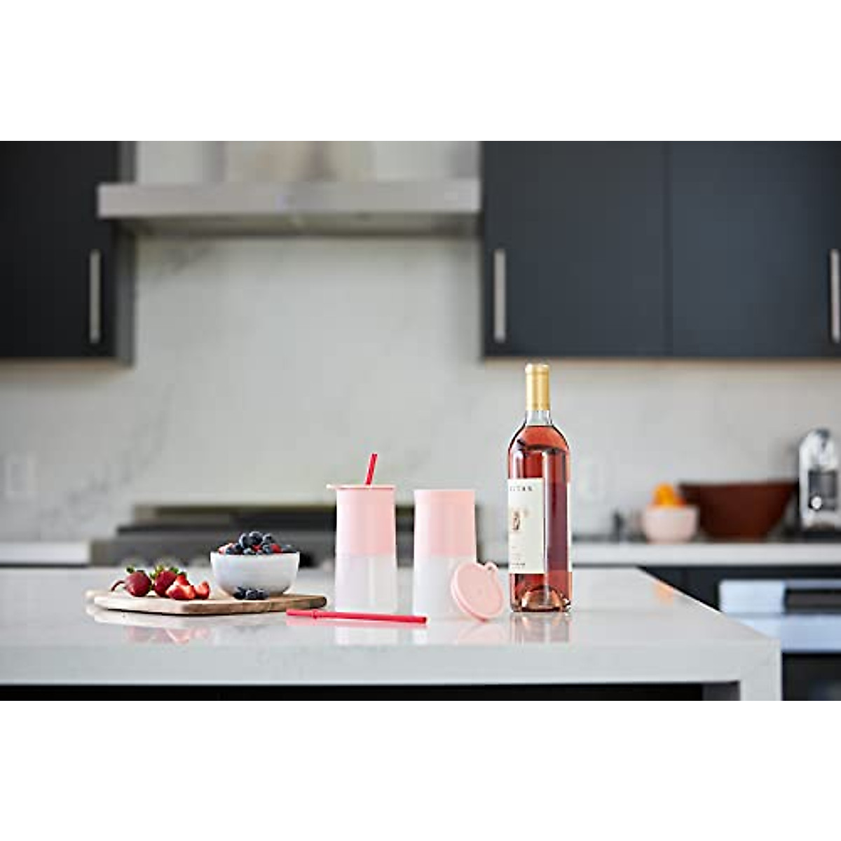 Rabbit Frozen Cocktail Silicone Tumbler, 2 Count (Pack of 1), Pink