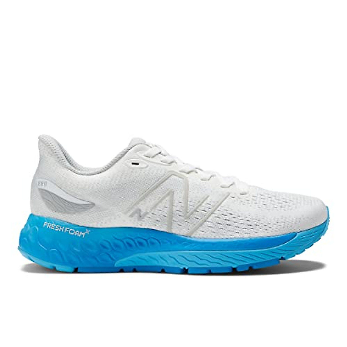 New Balance Women's Fresh Foam X 880 V12 Running Shoe, White/Vibrant Sky/Serene Blue, 9.5 Wide