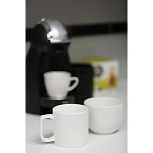 Amuse Home Gourmet Large Coffee/Tea Mug Set (6 Pcs) (White)