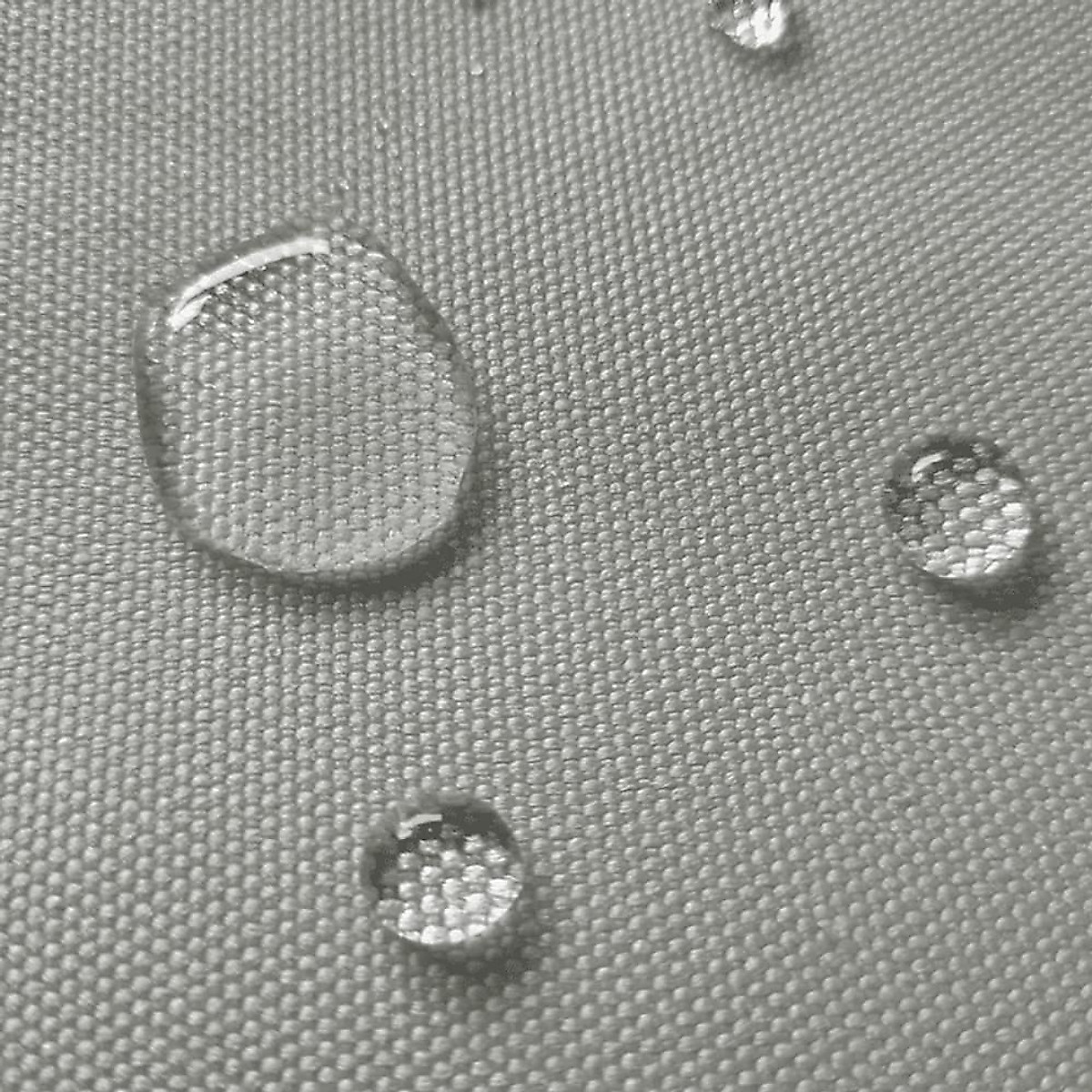 GeeComfy Waterproof Canvas Fabric by The Yard 58" W 600D Upholstery Polyester Material Indoor Outdoor Water Resistant Fabric for Chair Cushion Furniture Cover Sewing DIY Cloth, 1 Yard Silver Gray