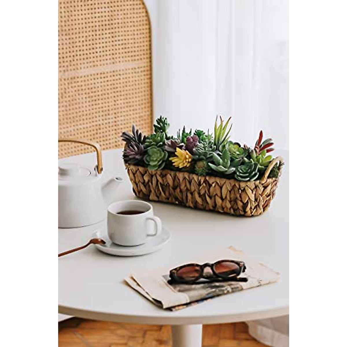 miltonson Artificial Succulent Plants - 18 Pack - Premium Fake Plants - Double Flocked Succulents - Realistic Textured Cactus - Face Succulent Plants - Mini Faux Succulents - Face Plant Decor