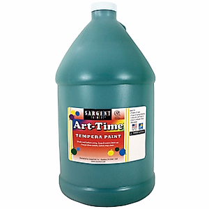Sargent Art Gallon Green Art-Time Tempera Paint, Classic Color, Safe for Kids, Non-Toxic