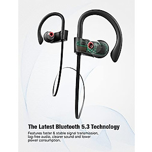 Otium Bluetooth Earbuds Wireless Headphones Bluetooth Headphones, Sports Earbuds, IPX7 Waterproof Stereo Earphones for Gym Running 15 Hours Playtime Sound Isolation Headsets