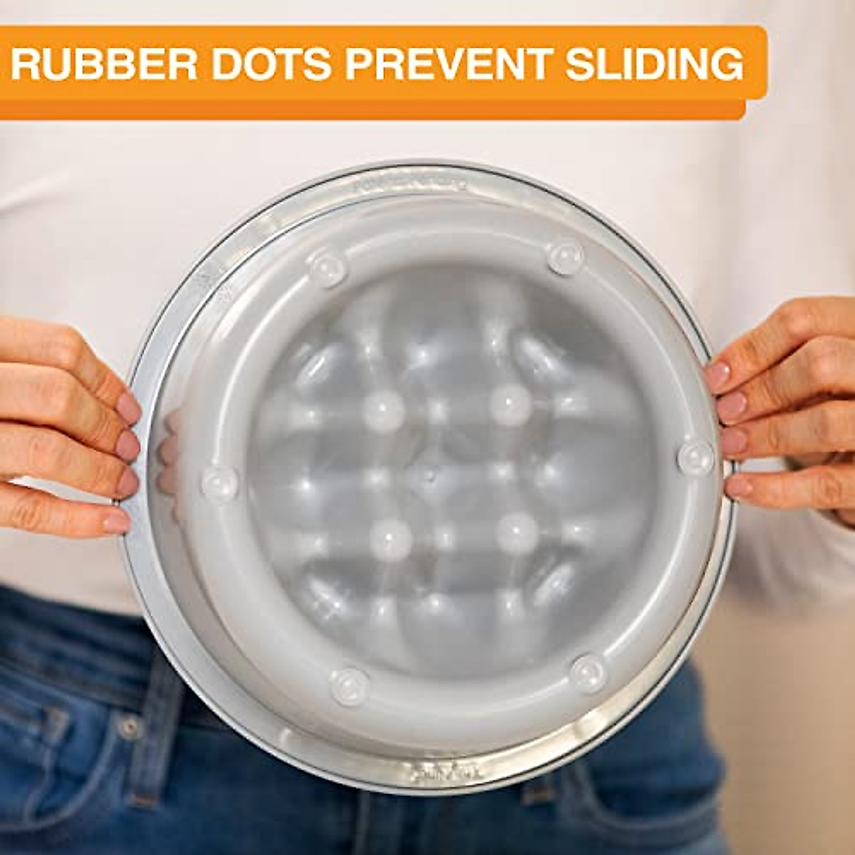 Neater Pets The Niner Slow Feed Bowl for Cats & Dogs - Insert Bowl for Neater Feeder Express Medium/Large, Deluxe Large, & 2-Quart Feeders - Slow Down Eating & Stop Bloat Vomit - 2 Cups Food Capacity