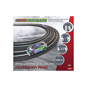 Scalextric Micro Straights and Curves Track Extension Pack 1:64 Slot Car Race Track G8045