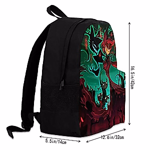 Anime Hazbin Hotel Backpack Fashion Unisex 3D Print Large Capacity Leisure Travel Backpacks School Laptop Bookbag College Daypack