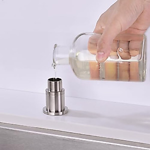 GICASA Soap Dispenser, Kitchen Sink Soap Dispenser, High-Capacity 320ML ABS Bottle Soap Dispenser Brushed Nickel Finish