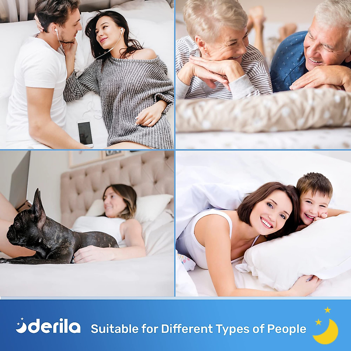 Derila Pillowcase | Designed to Keep Your Derila Memory Foam Pillow for snoring Relief Covered and Protected with This Crisp, Clean, White Pillowcase Made from Premium Materials