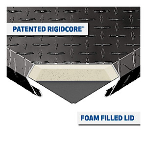 UWS TBC-60-W-BLK Black Wedge Chest Aluminum Box with Beveled Insulated Lid