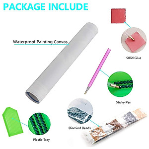 Adult and Children 5D Diamond Painting kit, Beginner Rhinestone Diamond Art kit, DIY 5D Diamond Painting for Home Wall Decoration Gifts Fantasy Starry Sky (14X18 inches)