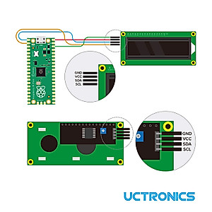 UCTRONICS for Raspberry Pi Pico Starter Kit, Pico with Pre-soldered Header, for Official Starter Book (Get Started with MicroPython on Raspberry Pi Pico)