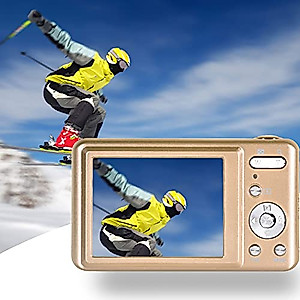 Fiudx Digital Camera 2.7-inch Ultra-high Definition Compact Digital Camera 48million Pixe-l Camera Self Timer Anti-Shake HD Camera Ideal Gift