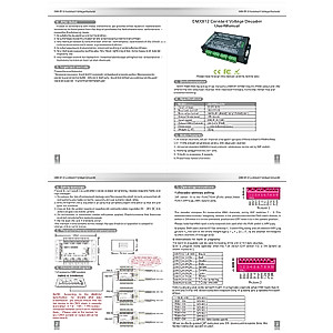 High Power 24 Channel RGB 3A/CH DMX512 Controller Led Decoder Dimmer 500Hz Flicker Free Smoother Dimming DMX Signal Indicator Flashes Function DC 5V-24V