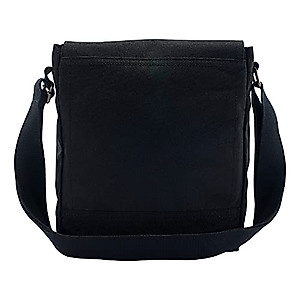 Carhartt, Durable, Adjustable Crossbody Bag with Flap Over Snap Closure, Black