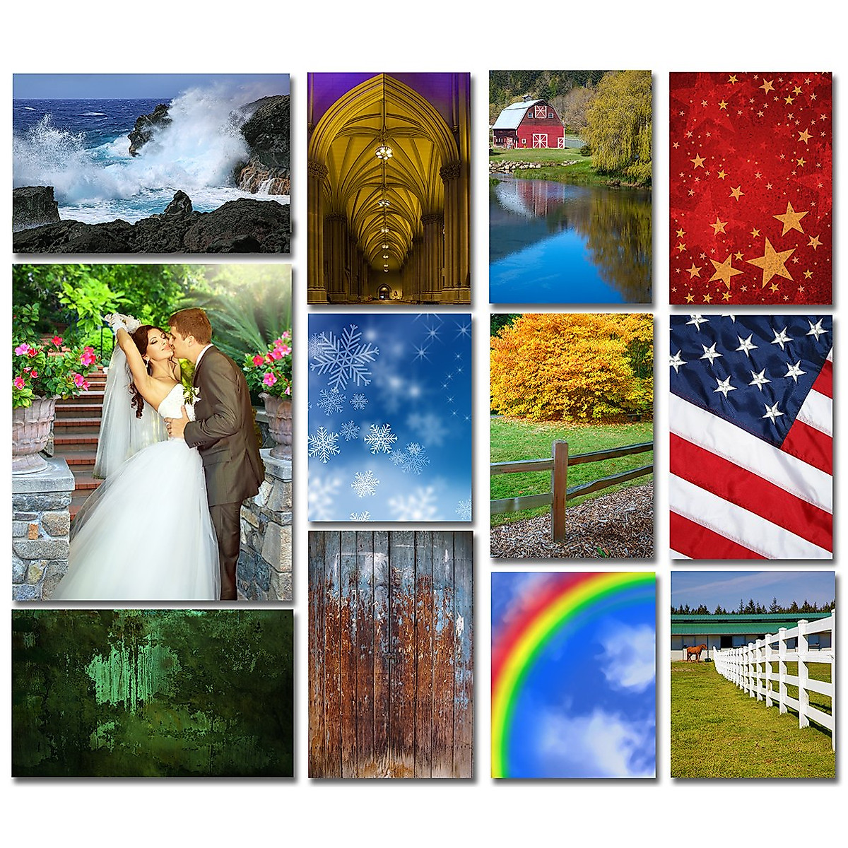 EZbackgrounds' Complete All-in-One Digital Backgrounds Package on USB Flash Drive Memory Stick for Professional Photographers and Hobbyists