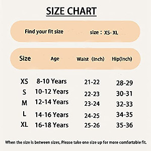 Demifill Teen Girls Underwear Cotton Briefs Panties for Teens Pack of 6 Size 16-18Years