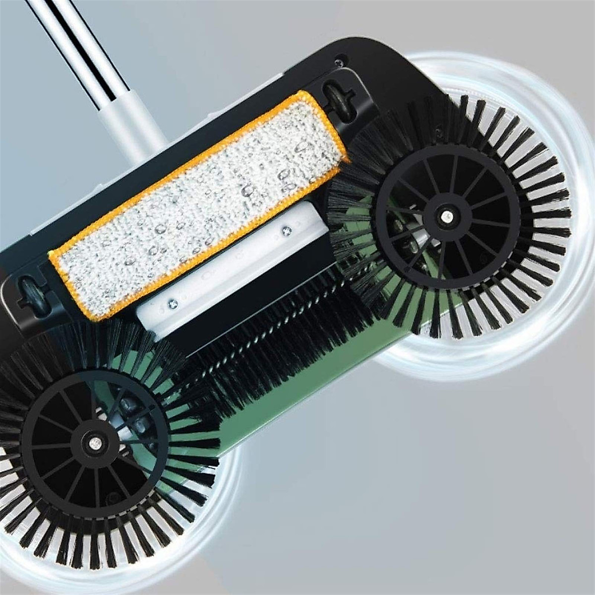 HEMFV Hand Push Sweeper Lazy Broom Mop Broom Dustpan Set Carpet Cleaner Robot Vacuum Cleaner Desk Cleaner Automatic Sweeper (Color : Blue)