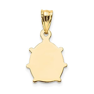 IceCarats 14K Yellow Gold Ladybug Necklace Charm Pendant Only