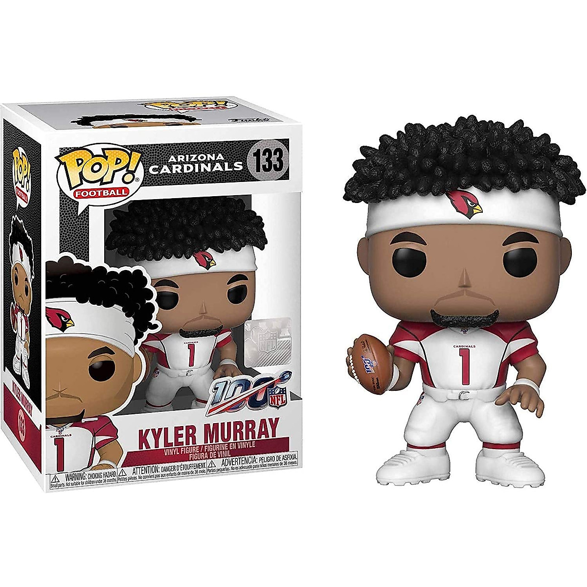 Pop NFL: Kyler Murray Arizona Pop # 133 Vinyl Figure (Bundled with EcoTek Pop Box Protector Case)