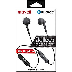 Maxell Jelleez Earbuds, Black