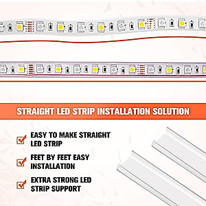 WELLUCK RV LED Camper Awning Lights, 12V, 12FT/3.6M, Dimmable, Remote Control, Warm White Mode and RGB Mode, LED Light Strip Exterior Lighting Fixture for RV Camping Canopy Motorhome Travel Trailer