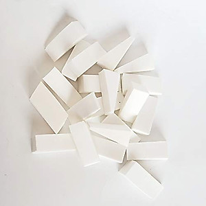 RUCCI Latex-Free Hypoallergenic Nonporous Wedges Oil Resistant For all Skin Types, 32Count, white