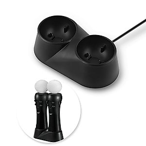 PS4 Controller Charger,Dual Charger Dock Charging Station Stand for PS4 VR Remote Controllers,Controller Charger for PS4 VR for Two PS4 VR Controller Simultaneously
