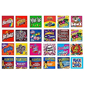 Vinyl Peel and Stick 2.5 x 2.5 Bulk Vending Candy Machine Labels2.5" (12 Pack)