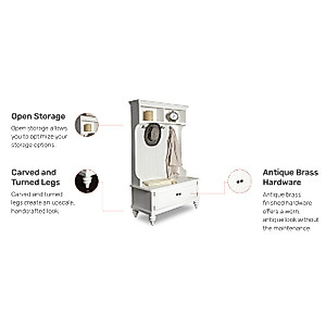 Bermuda White Hall Tree by Home Styles