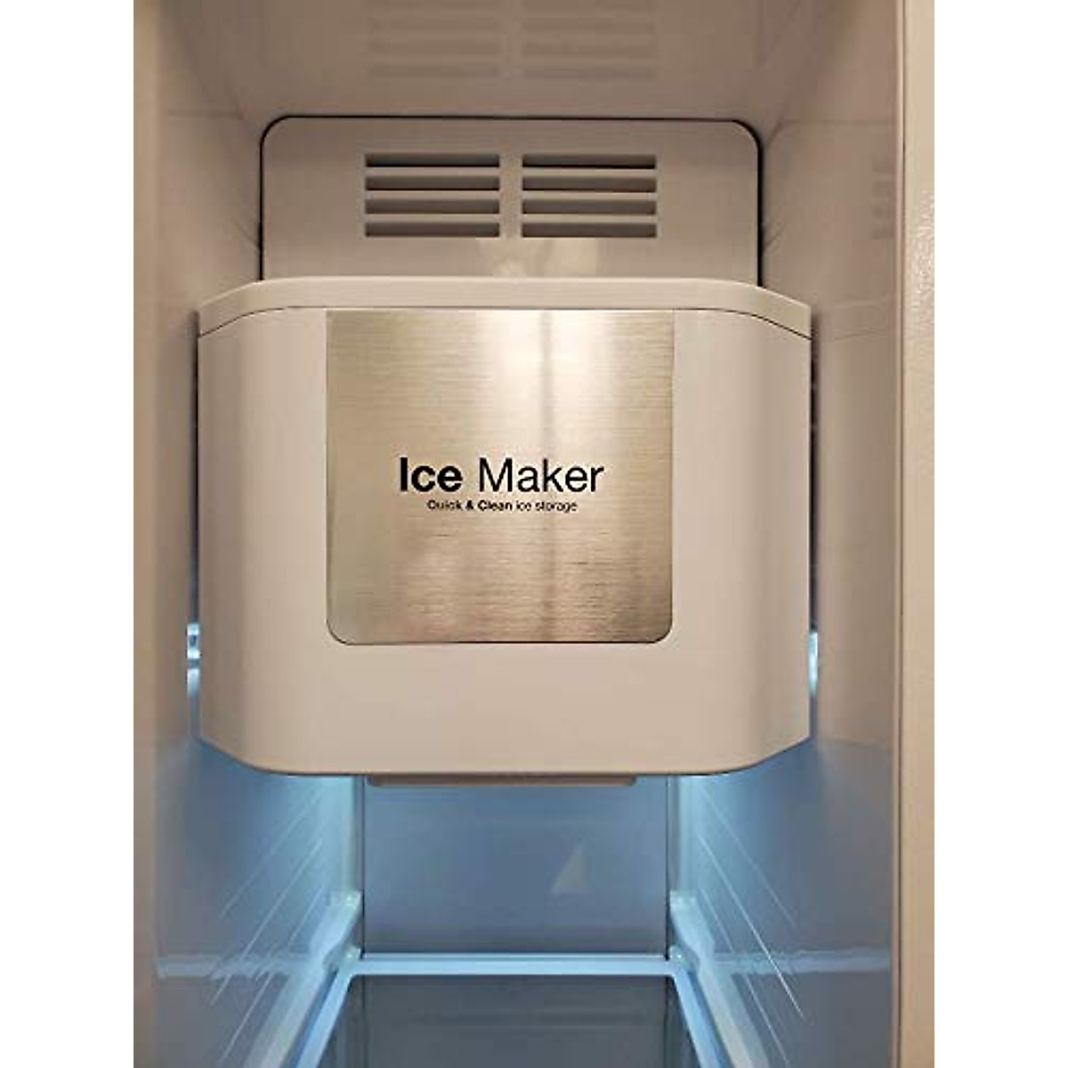 Winia WFRSY22D2B Side Mounted Refrigerator, 20 Cu.Ft, Black