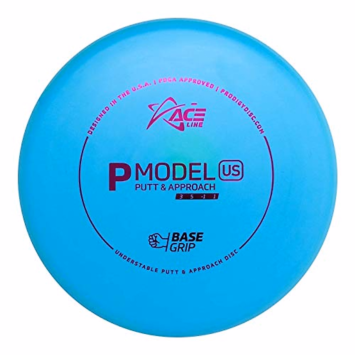 Prodigy Disc Ace Line Base Grip P Model US Putter Golf Disc [Colors May Vary] - 170-175g