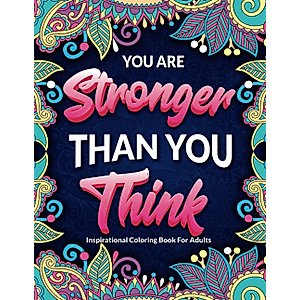 Inspirational Coloring Book For Adults: 50 Motivational Quotes For Good Vibes, Positive Affirmations and Stress Relaxation