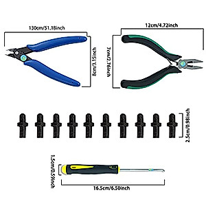 10 Basketball Valves, Leak Repair Kit for Balls, Sports Ball Doctor (Inflatable Ball Nozzle, Needle-Nose Pliers, Crochet Hook, Diagonal Pliers, Air Needle), For Basketball, Football, Volleyball