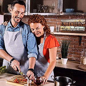 Farmhouse Kitchen Signs Wall Decor Funny Kitchen Wall Art-Kitchen is The Heart of The Home-Sunflower Themed Printed Large Wood Signs Kitchen Wall Decor Home Decorations 16" x 8"